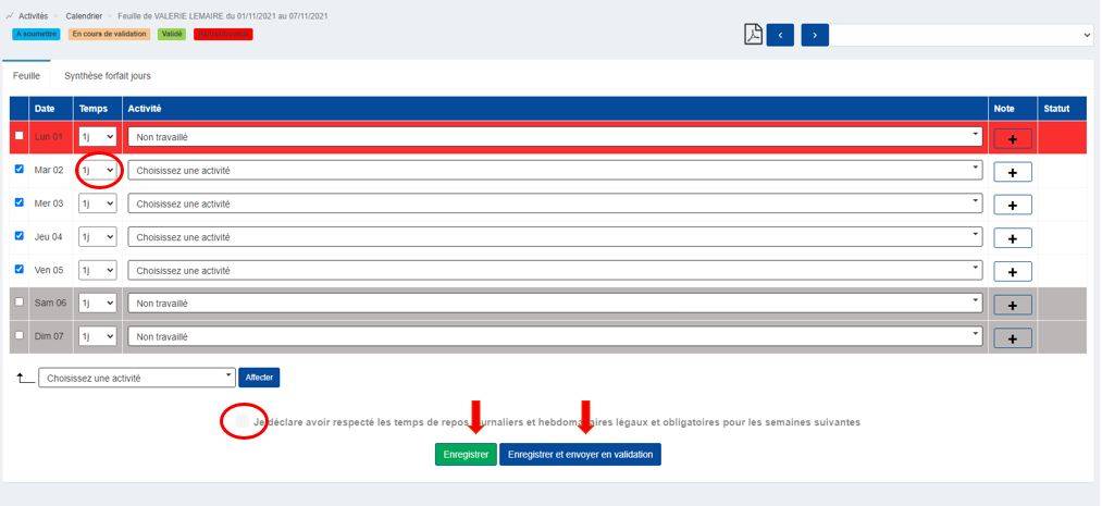 Comment déclarer mon forfait jours ? [oHRis]