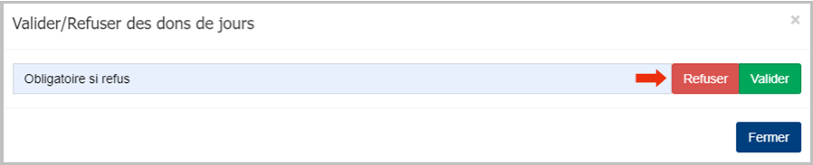 Comment valider un don en attente de traitement par un valideur ? [oHRis]